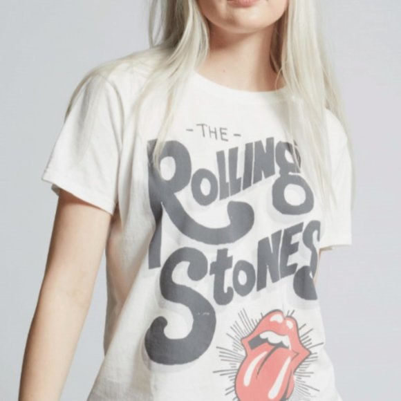 Recycled Karma | Tops | Nwt Rolling Stones Bus Trip Mineral Wash Tshirt ...